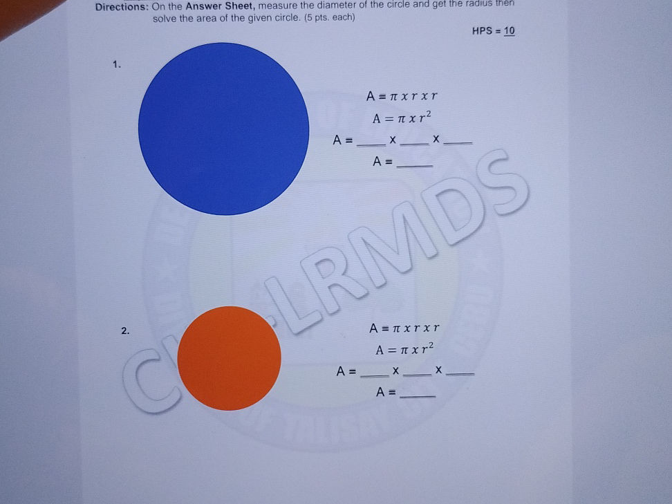 Directions: On the Answer Sheet, measure the | StudyX