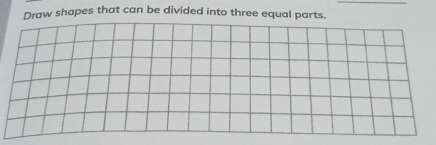 Draw shapes that can be divided into three | StudyX