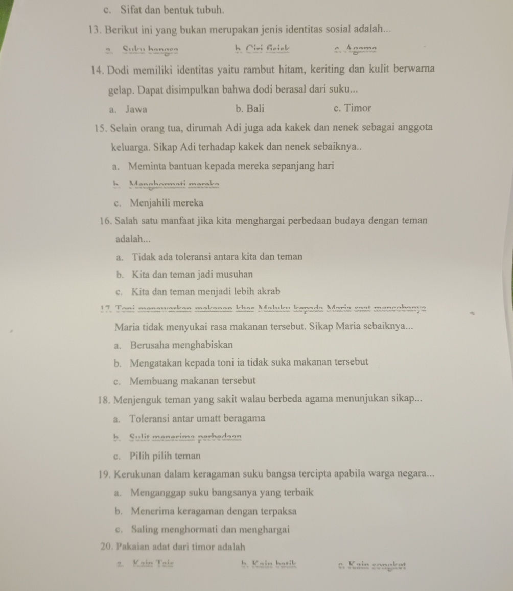 13. Berikut ini yang bukan merupakan jenis | StudyX