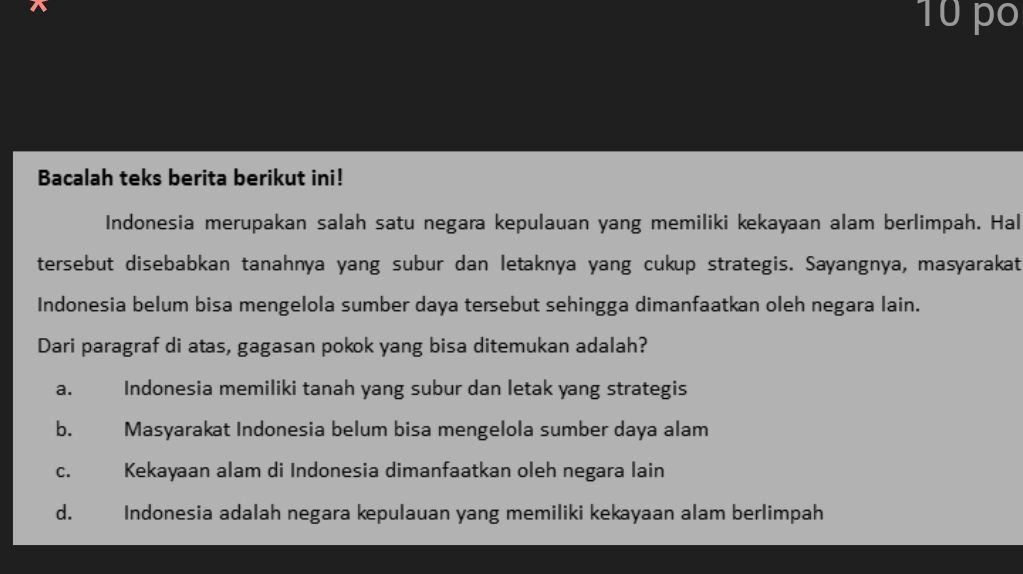 Bacalah teks berita berikut ini! Indonesia | StudyX