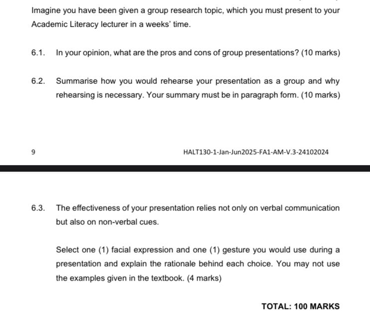 Imagine you have been given a group research | StudyX