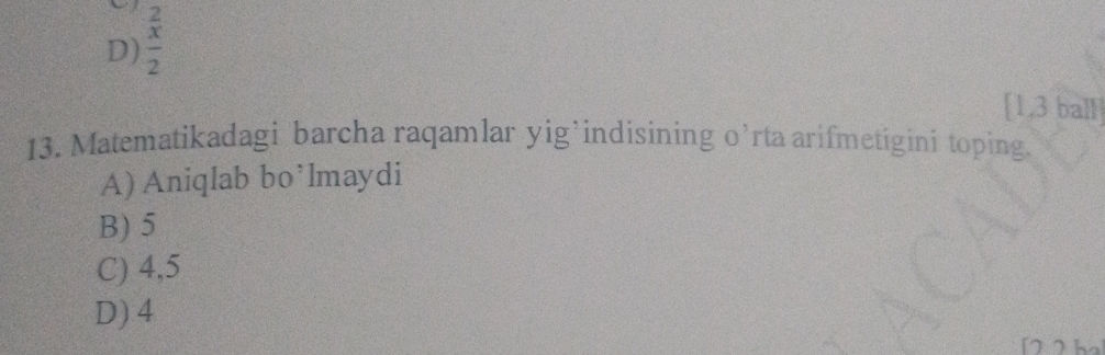 13. Matematikadagi barcha raqamlar | StudyX