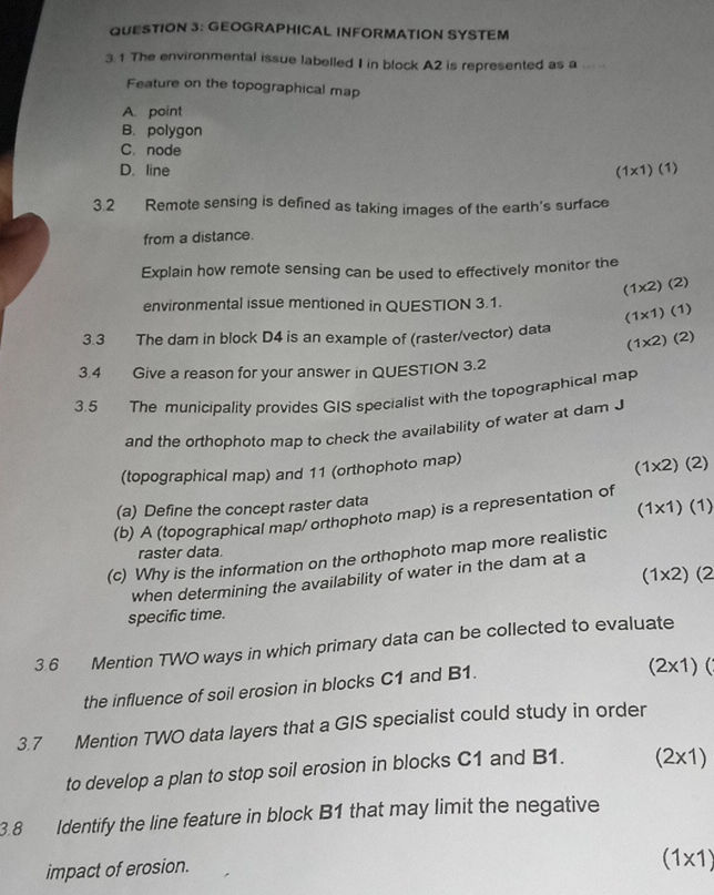 QUESTION 3: GEOGRAPHICAL INFORMATION SYSTEM | StudyX
