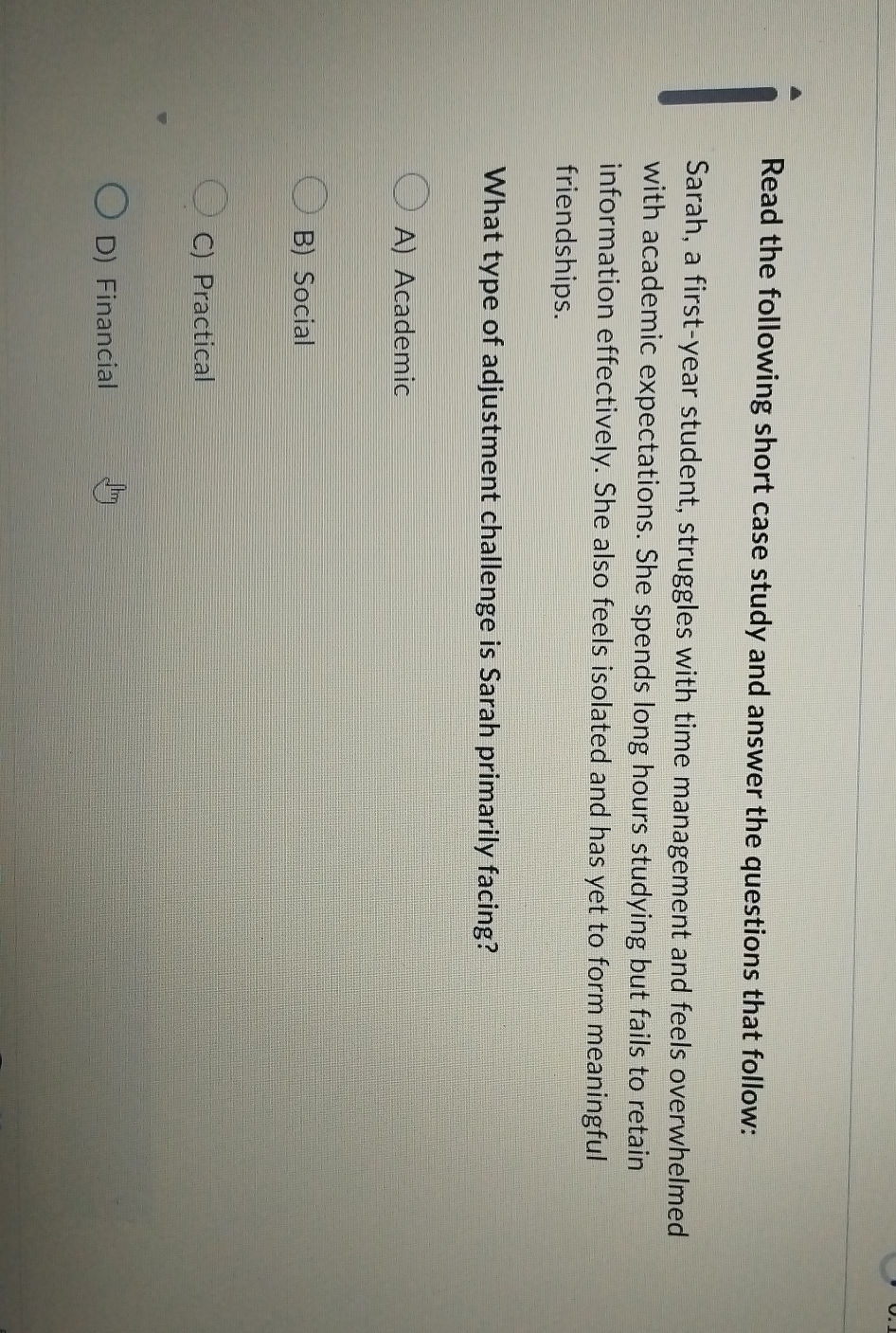 Read the following short case study and | StudyX