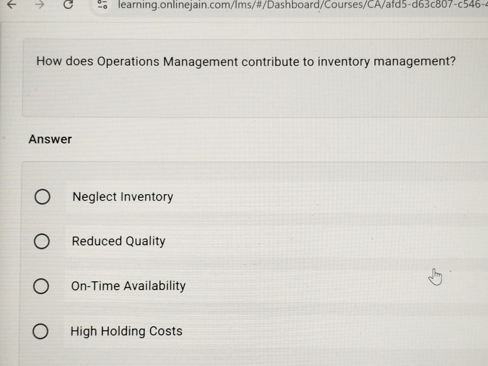 How does Operations Management contribute to | StudyX