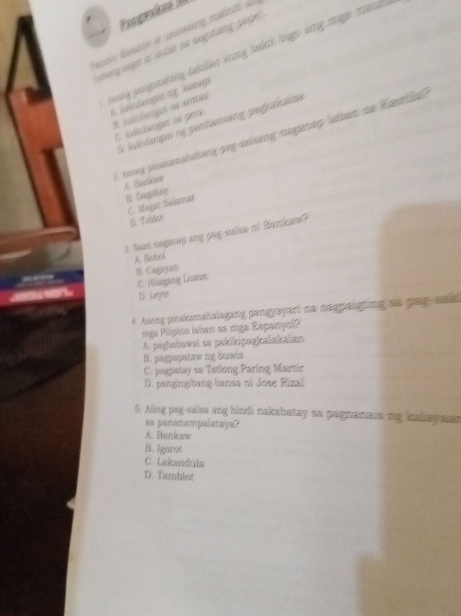 1. Anong pangunahing dahilan kung bakit lugi | StudyX