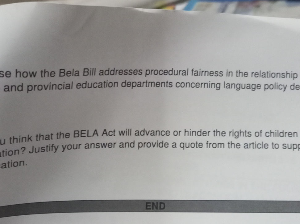 se how the Bela Bill addresses procedural | StudyX