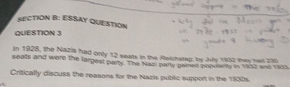 In 1928, the Nazis had only 12 seats in the | StudyX