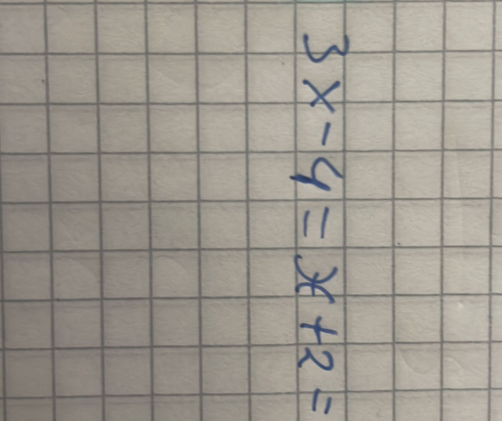 Solving the linear equation 3x - 4 = x + 2 | StudyX