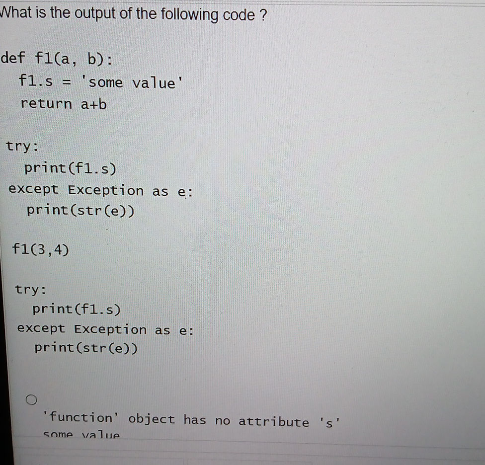 What is the output of the following code ? | StudyX