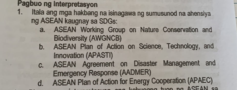 1. Itala ang mga hakbang na isinagawa ng | StudyX