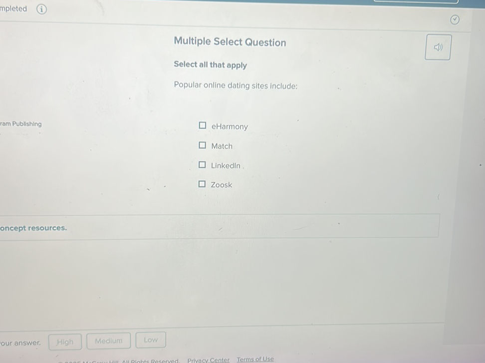 Multiple Select Question Select all that | StudyX