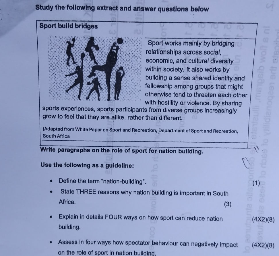 Study the following extract and answer | StudyX