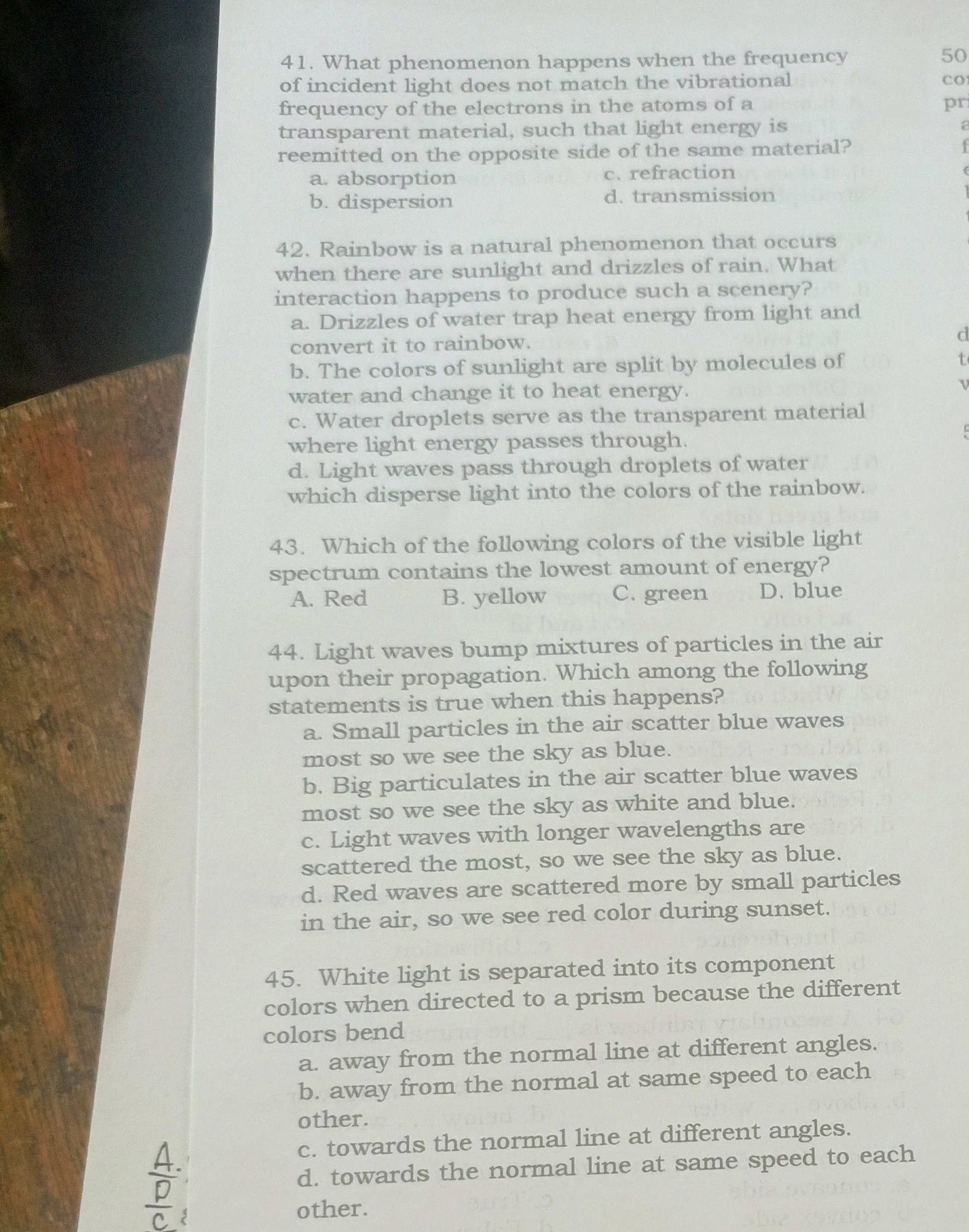 41. What phenomenon happens when the | StudyX