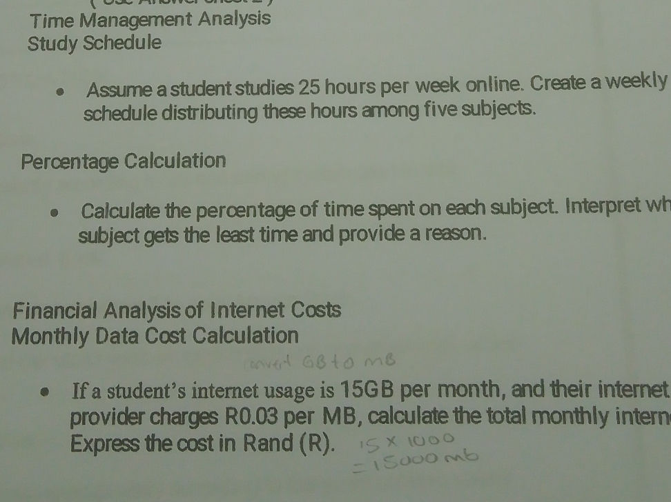 Assume a student studies 25 hours per week | StudyX
