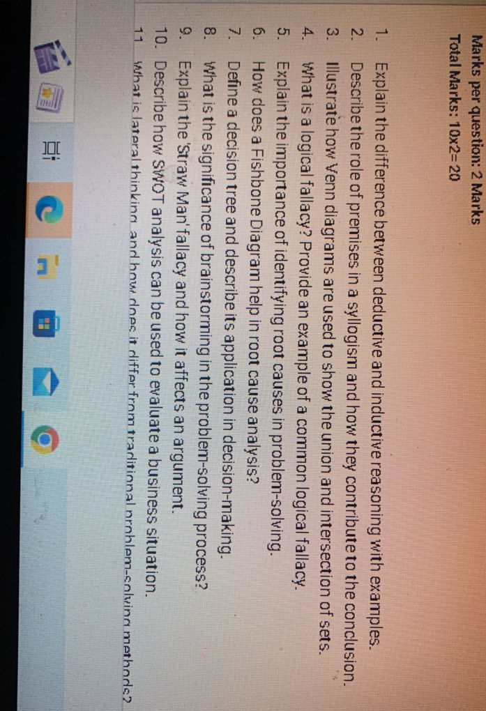 1. Explain the difference between deductive | StudyX