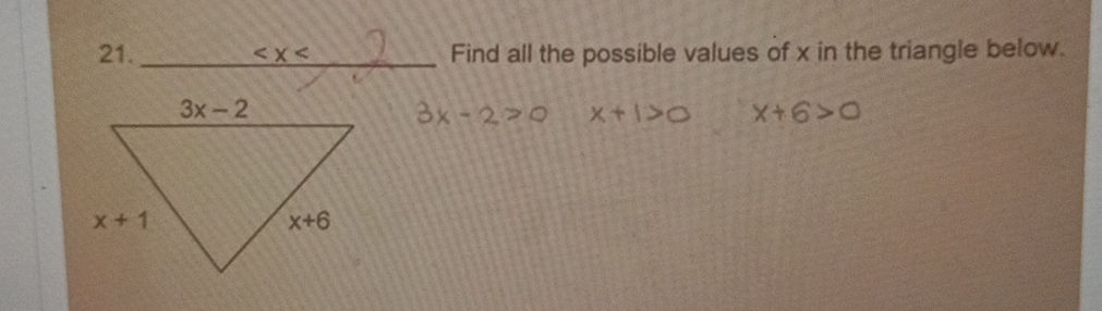 Solving Inequalities: x+1>0 and x+6>0 | StudyX