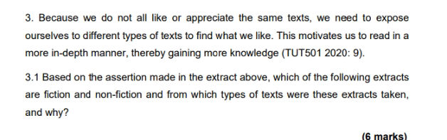 3. Because we do not all like or appreciate | StudyX