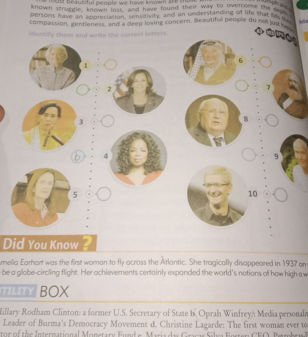 Identify them and write the correct letters. | StudyX