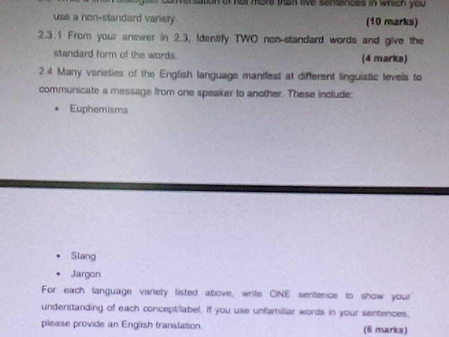 2.3 Write a short dialogue conversation of | StudyX