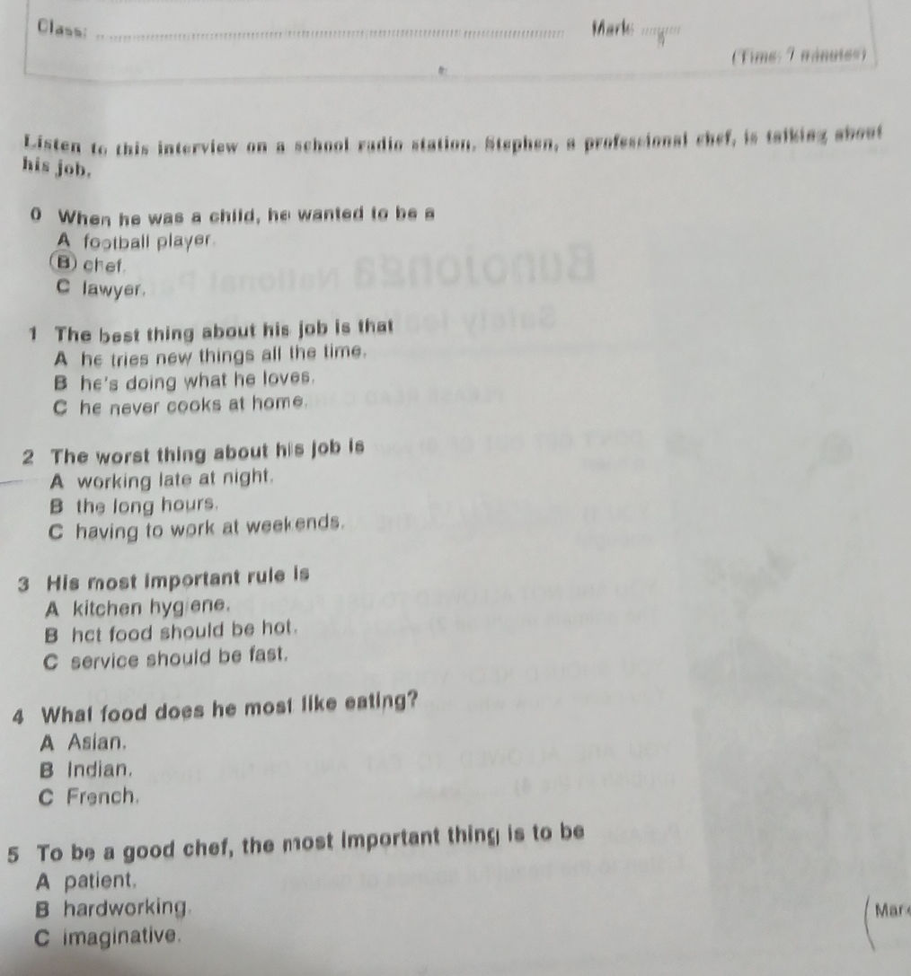 Listen to this interview on a school radio | StudyX