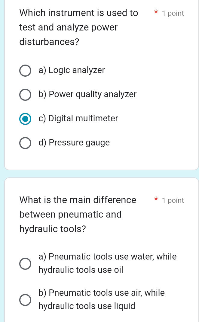 Which instrument is used to test and analyze | StudyX