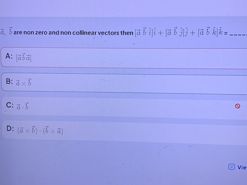 ${a}$, ${b}$ are non zero and non collinear | StudyX