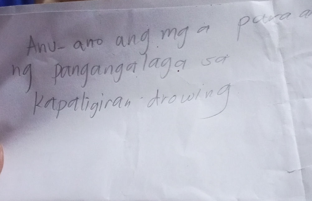 Anu-ano ang mga para sa ng pangangalaga sa | StudyX