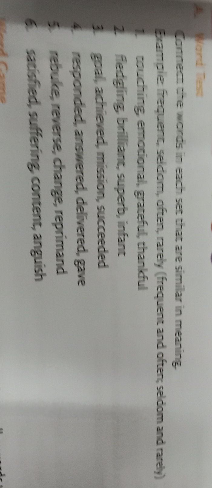 Connect the words in each set that are | StudyX