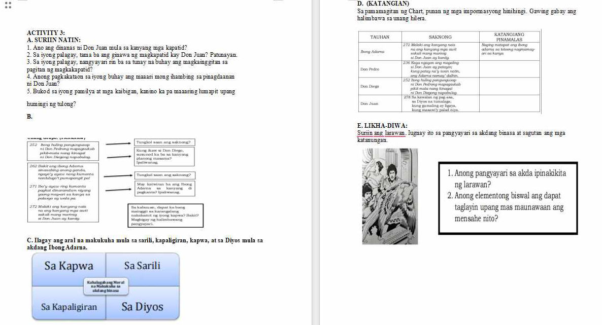 ACTIVITY 3: A. SURIIN NATIN: 1. Ano ang | StudyX