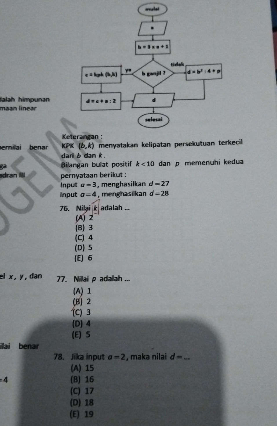 The image contains a flowchart and several | StudyX
