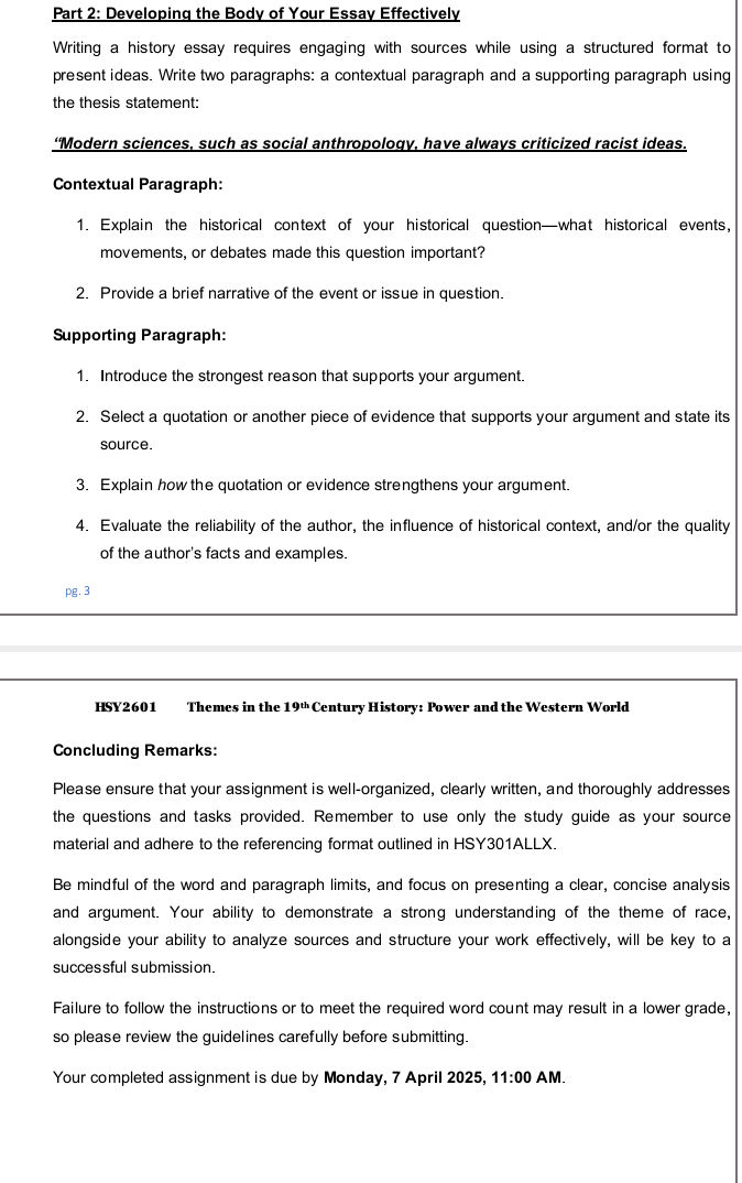 Part 2: Developing the Body of Your Essay | StudyX