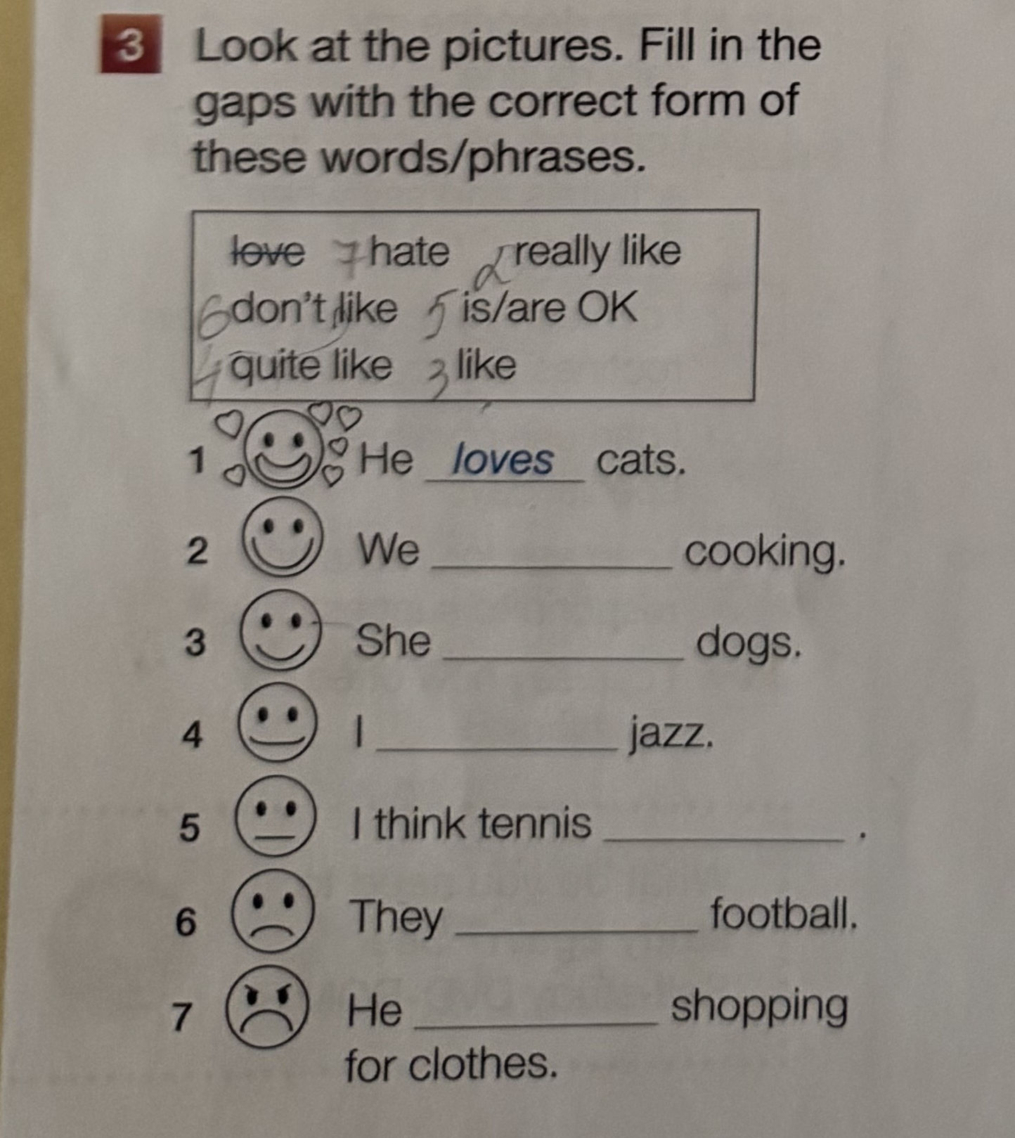 3 Look at the pictures. Fill in the gaps | StudyX
