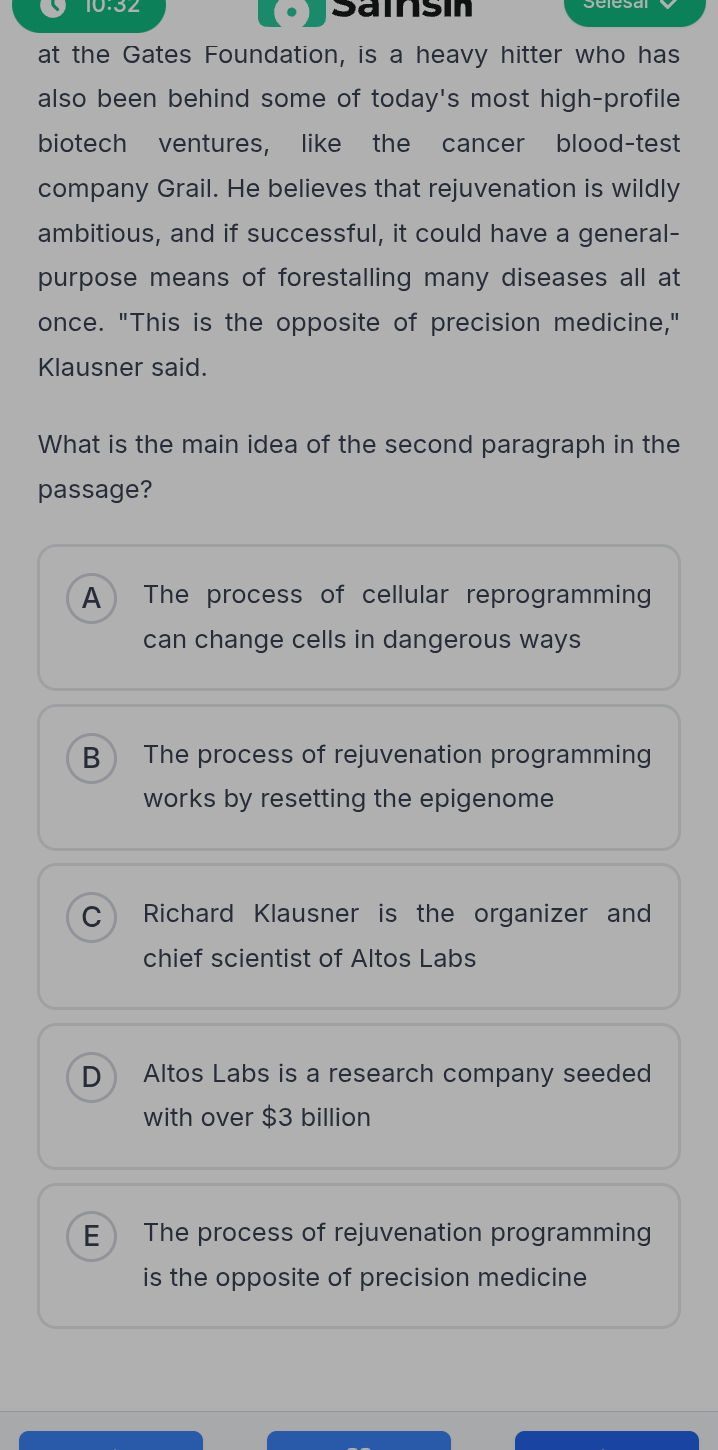 What is the main idea of the second | StudyX