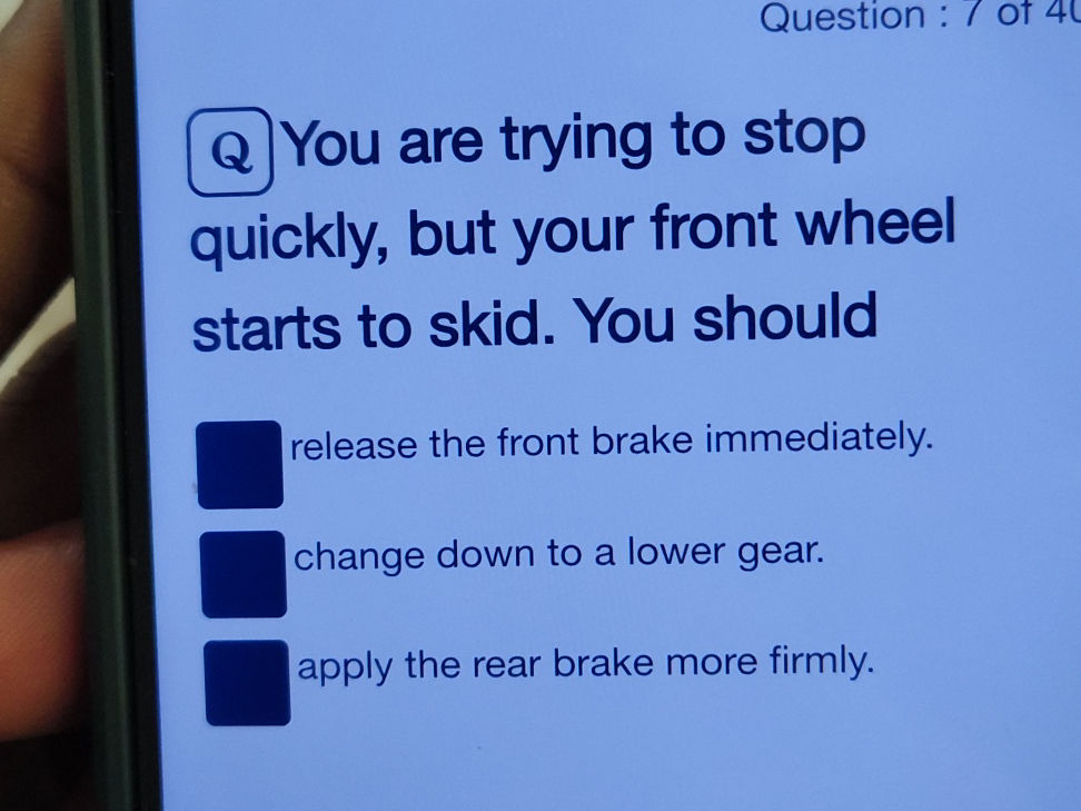 You are trying to stop quickly, but your | StudyX