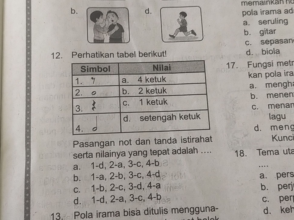 12. Perhatikan tabel berikut! | Simbol | | StudyX