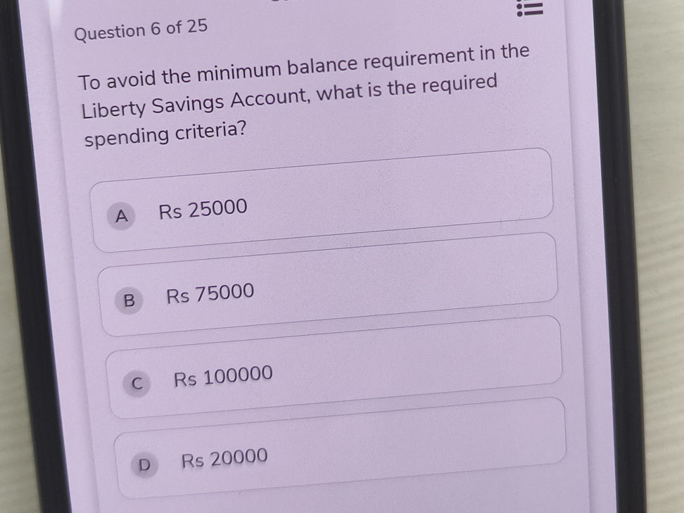 To avoid the minimum balance requirement in | StudyX