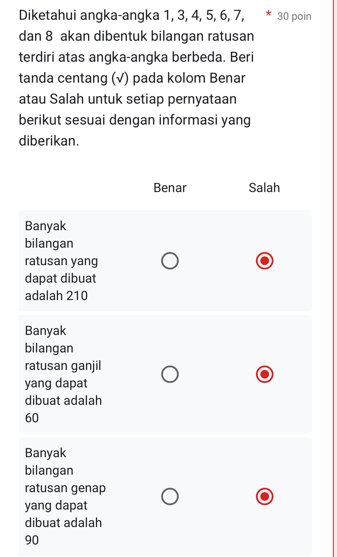 Diketahui angka-angka 1, 3, 4, 5, 6, 7, dan | StudyX