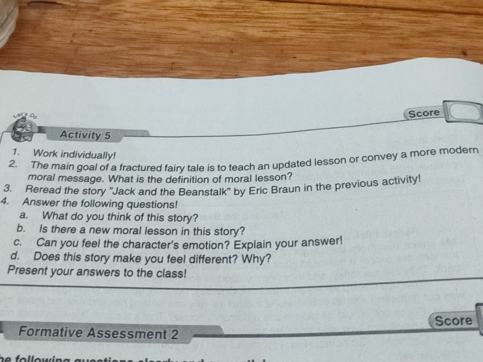 1. Work individually! 2. The main goal of a | StudyX