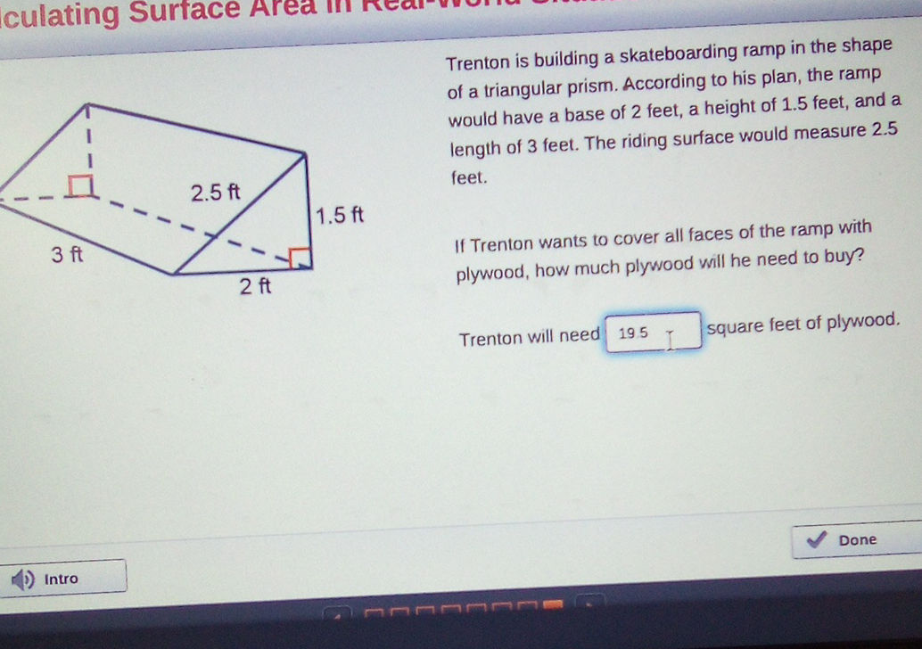 Trenton is building a skateboarding ramp in | StudyX