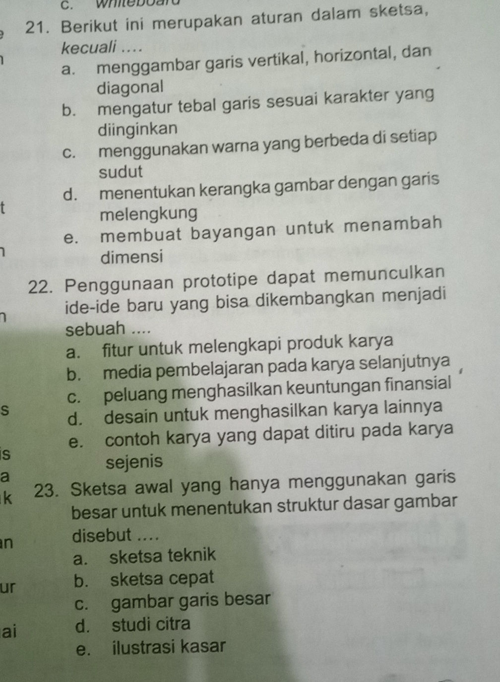 21. Berikut ini merupakan aturan dalam | StudyX