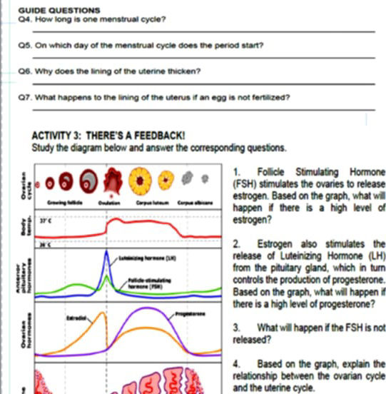 Q4. How long is one menstrual cycle? Q5. On | StudyX