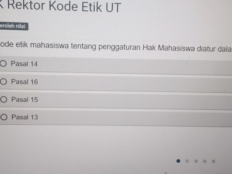 Lode etik mahasiswa tentang penggaturan Hak | StudyX