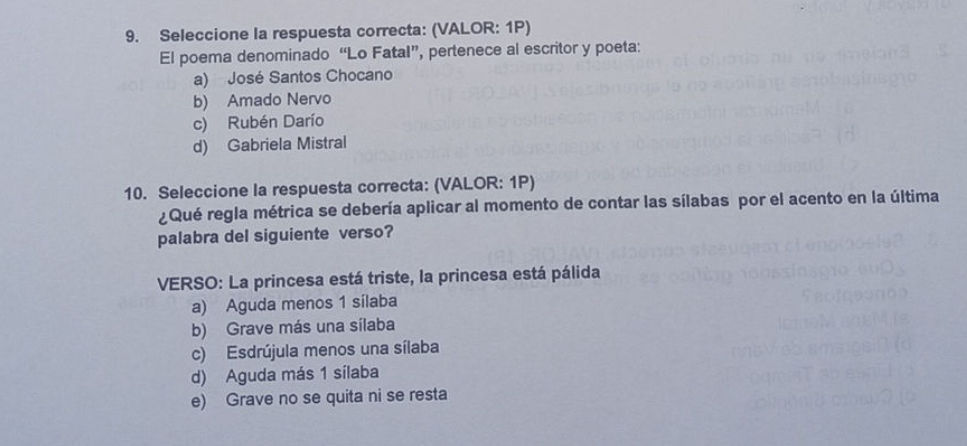 9. Seleccione la respuesta correcta: (VALOR: | StudyX
