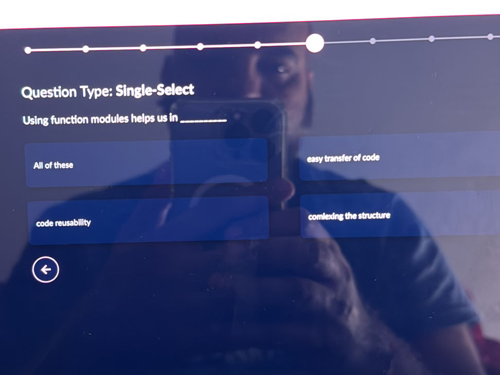 Question Type: Single-Select Using function | StudyX