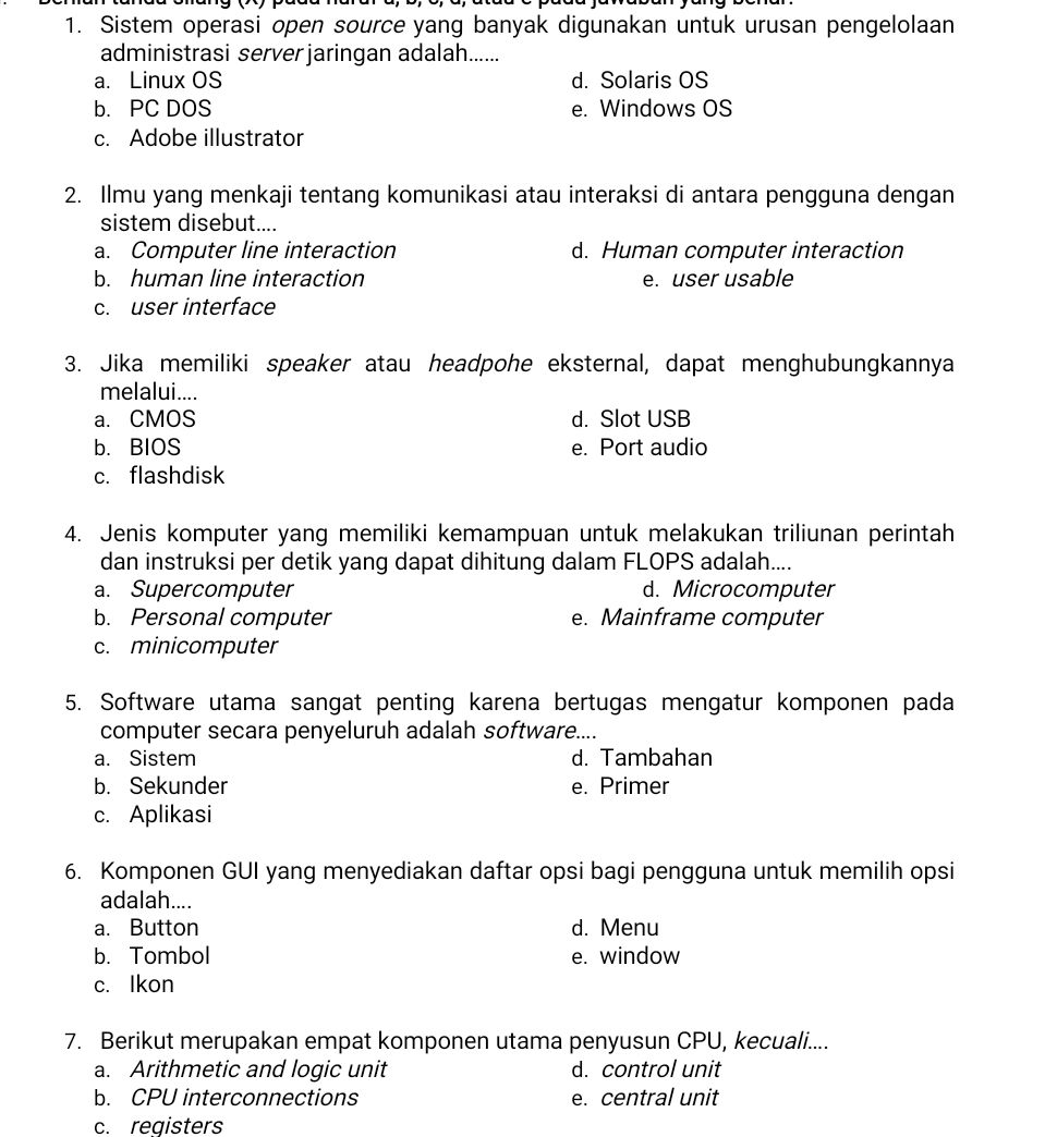 1. Sistem operasi open source yang banyak | StudyX