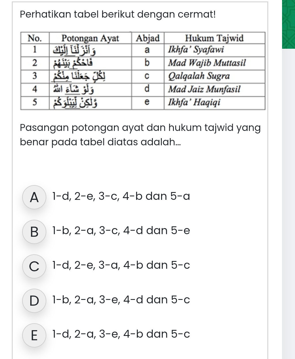 Perhatikan tabel berikut dengan cermat! | | StudyX