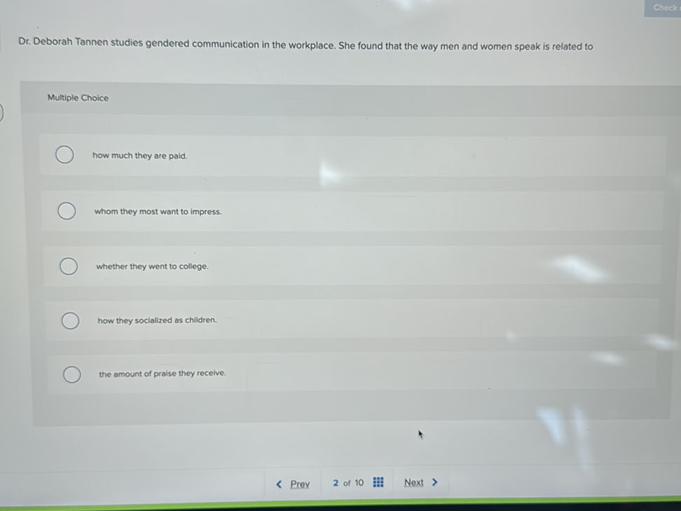 Dr. Deborah Tannen studies gendered | StudyX