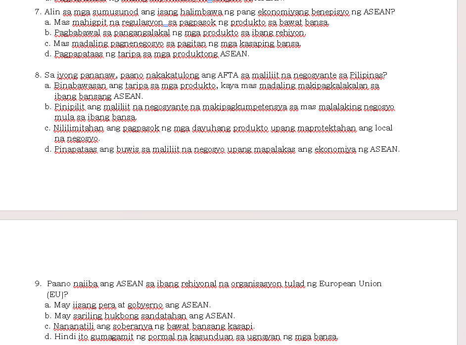 7. Alin sa mga sumusunod ang isang halimbawa | StudyX