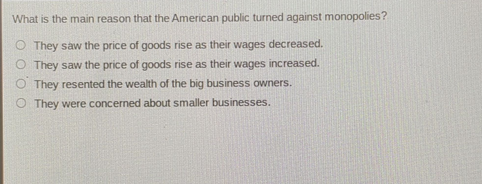 What is the main reason that the American | StudyX